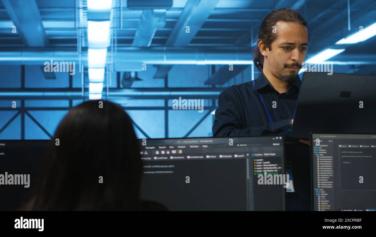 Happy data center facility hi-res stock photography and images - Alamy