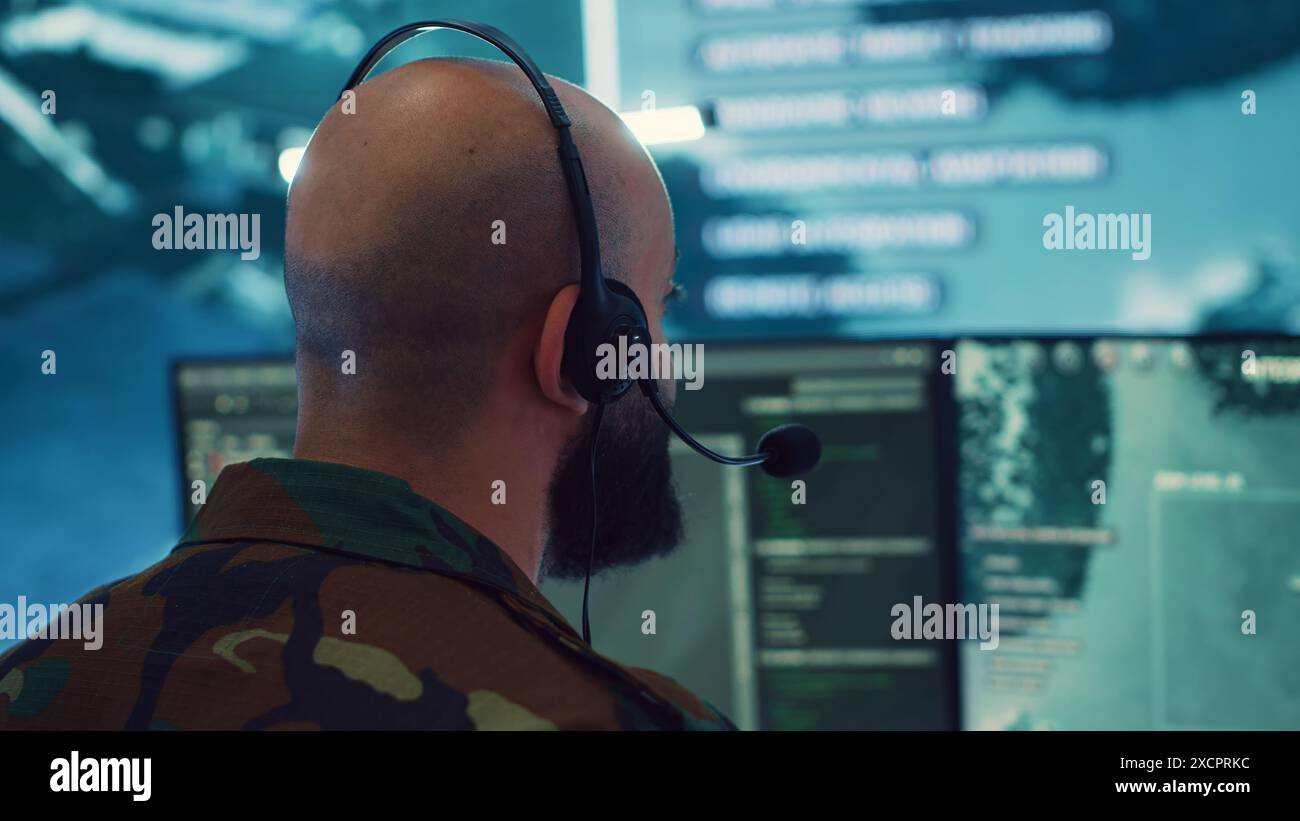 Military drone control station hi-res stock photography and images - Alamy