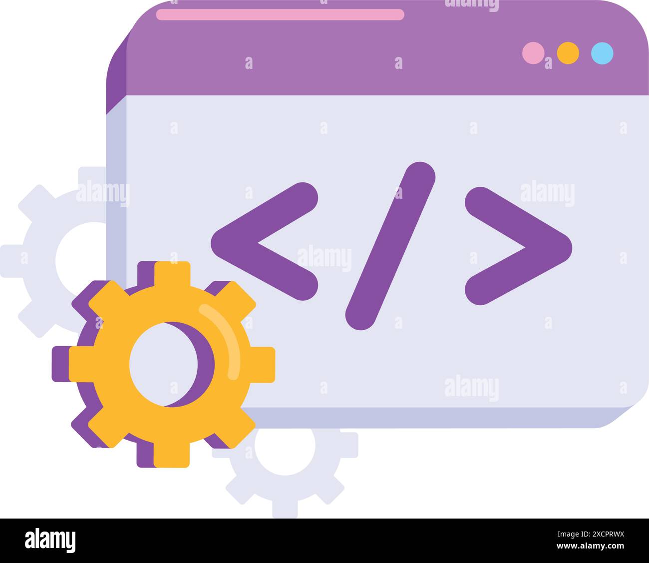 Cartoon page html coding Cut Out Stock Images & Pictures - Alamy