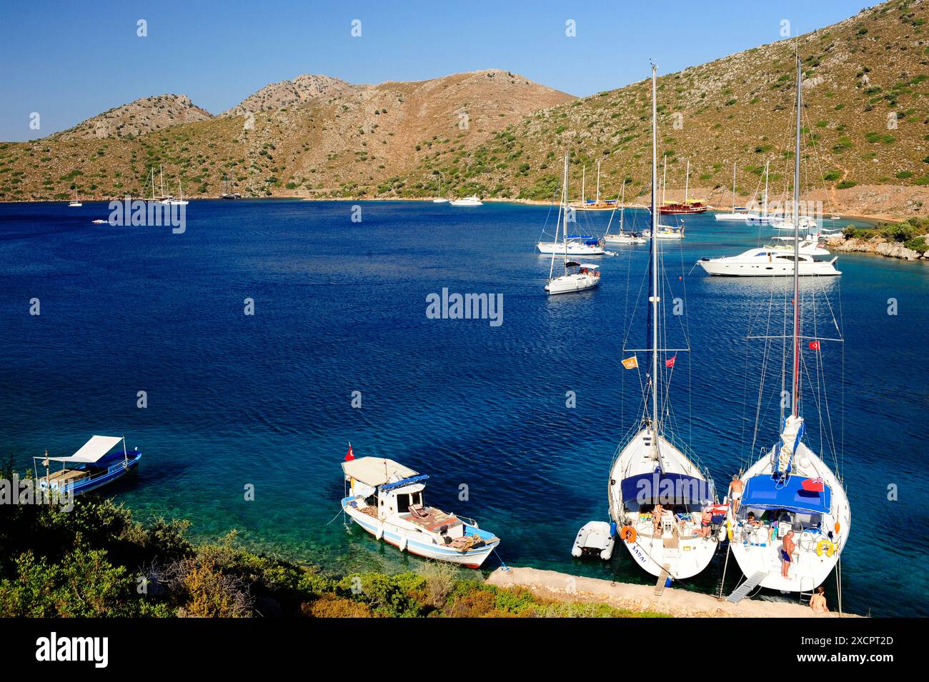 PPL PHOTO LIBRARY - COPYRIGHT RESERVED Yachts moored at Dirsek Buku ...
