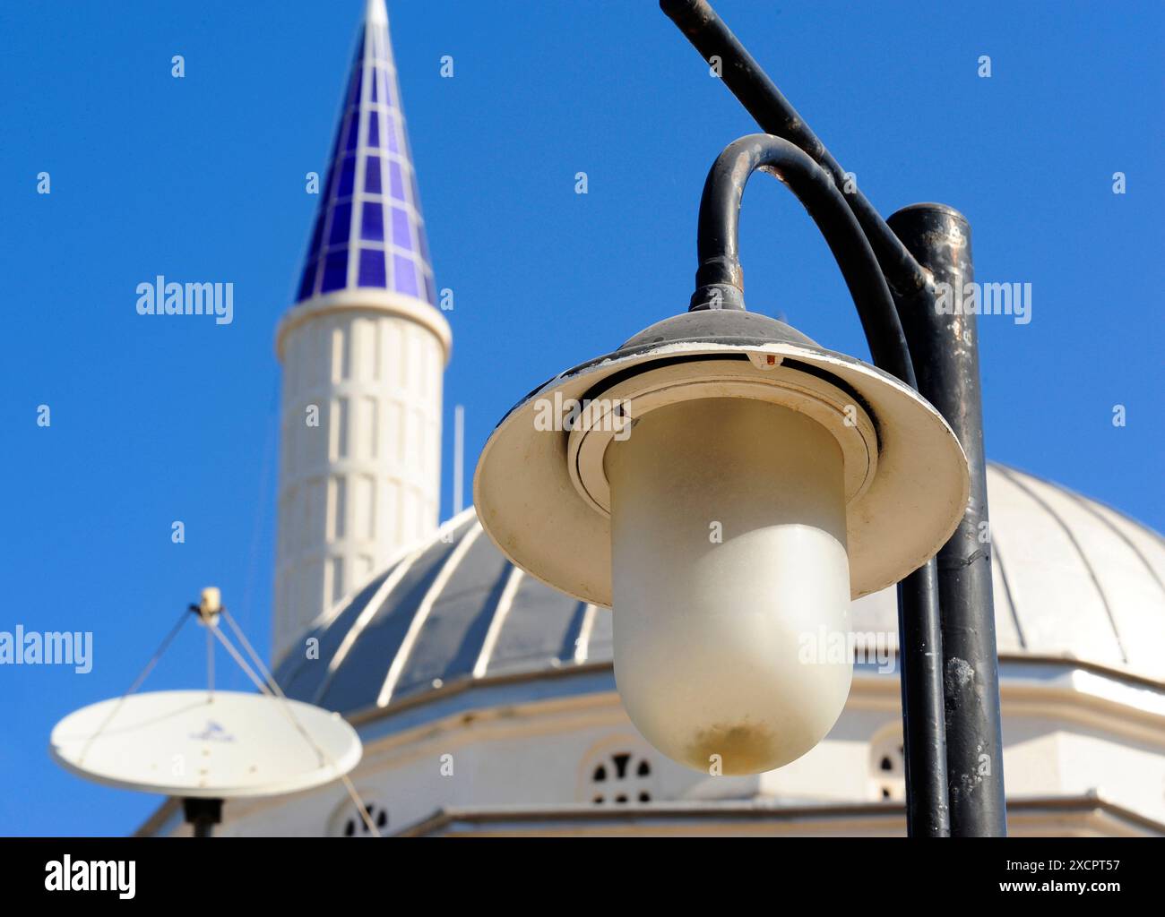 PPL PHOTO LIBRARY - COPYRIGHT RESERVED Modern street lights against an ...