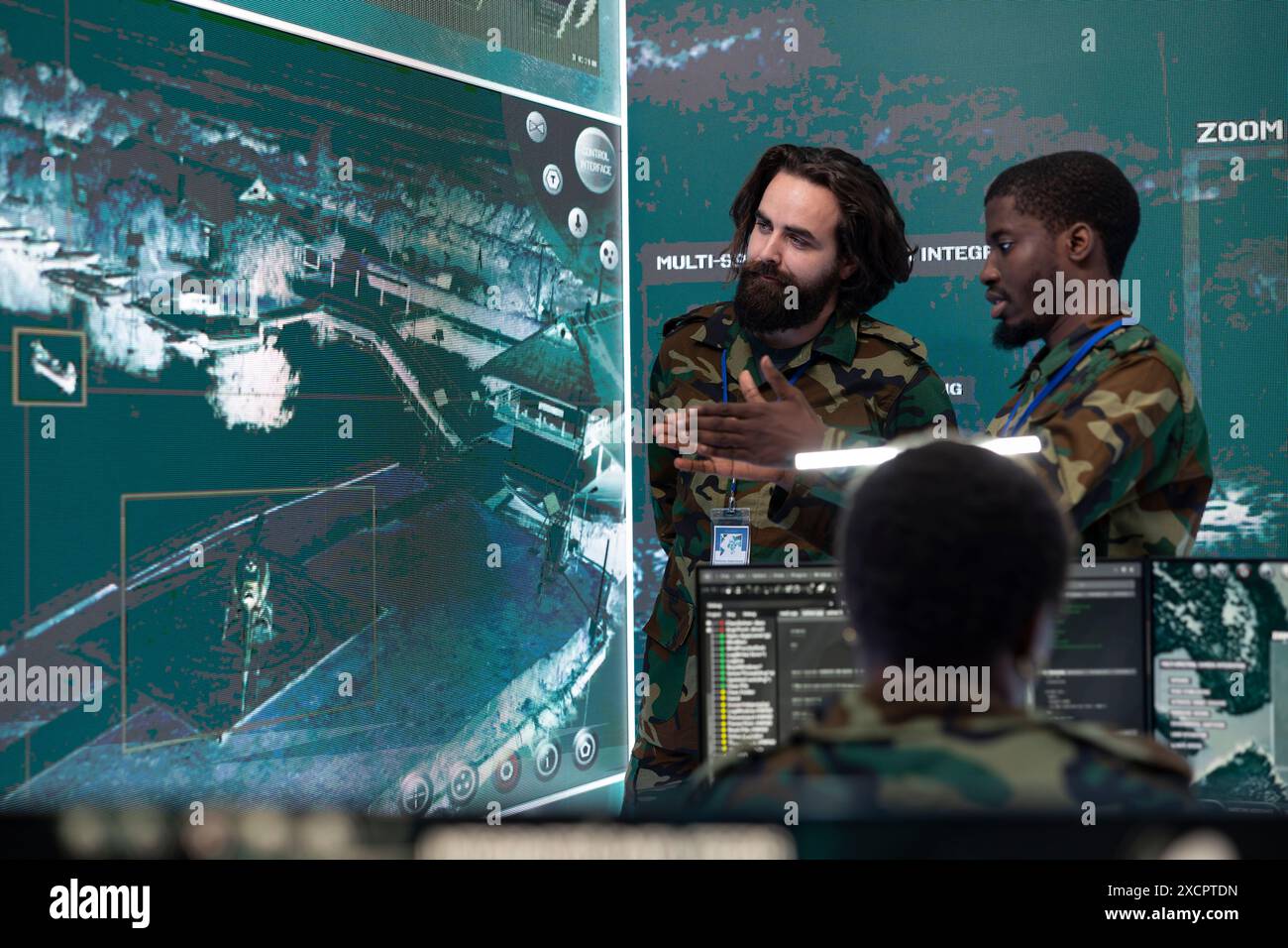 Professional IT specialists collect information for field operations ...