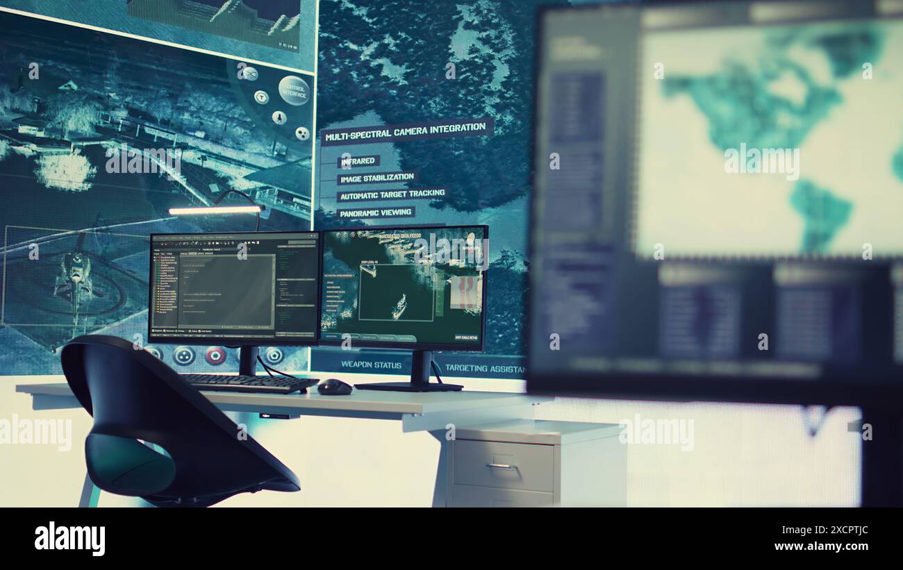 Military operations command center used in following national threats ...