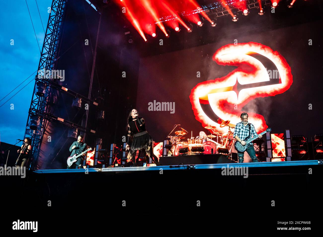 Italy, 12 June 2024 Evanescence live at Fiera Milano Live, RHO - Milan ...