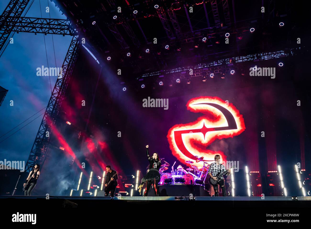 Italy, 12 June 2024 Evanescence live at Fiera Milano Live, RHO - Milan ...