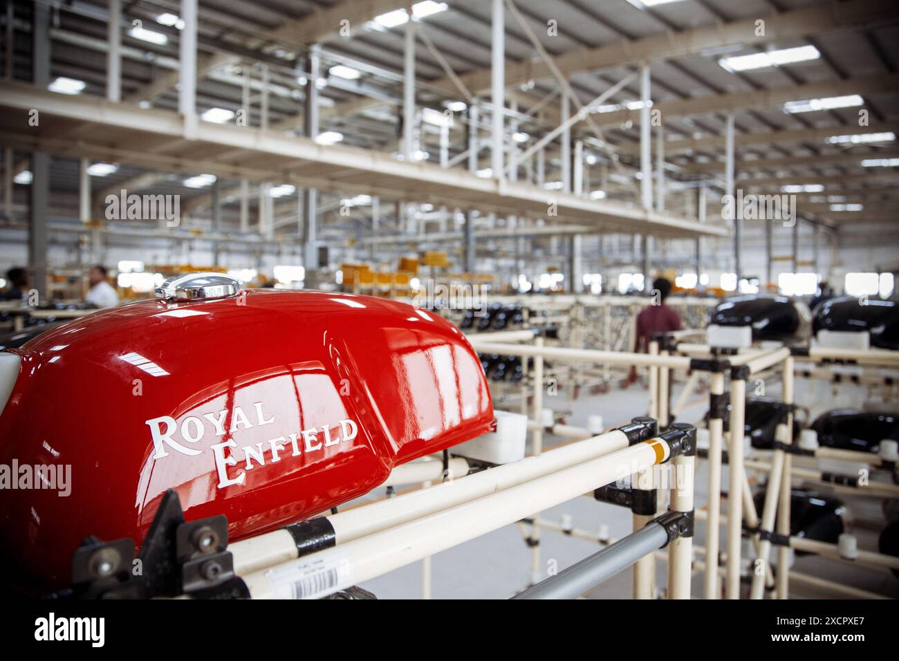 Reportage shot at the Royal Enfield Motorcycle Factory in Chennai ...