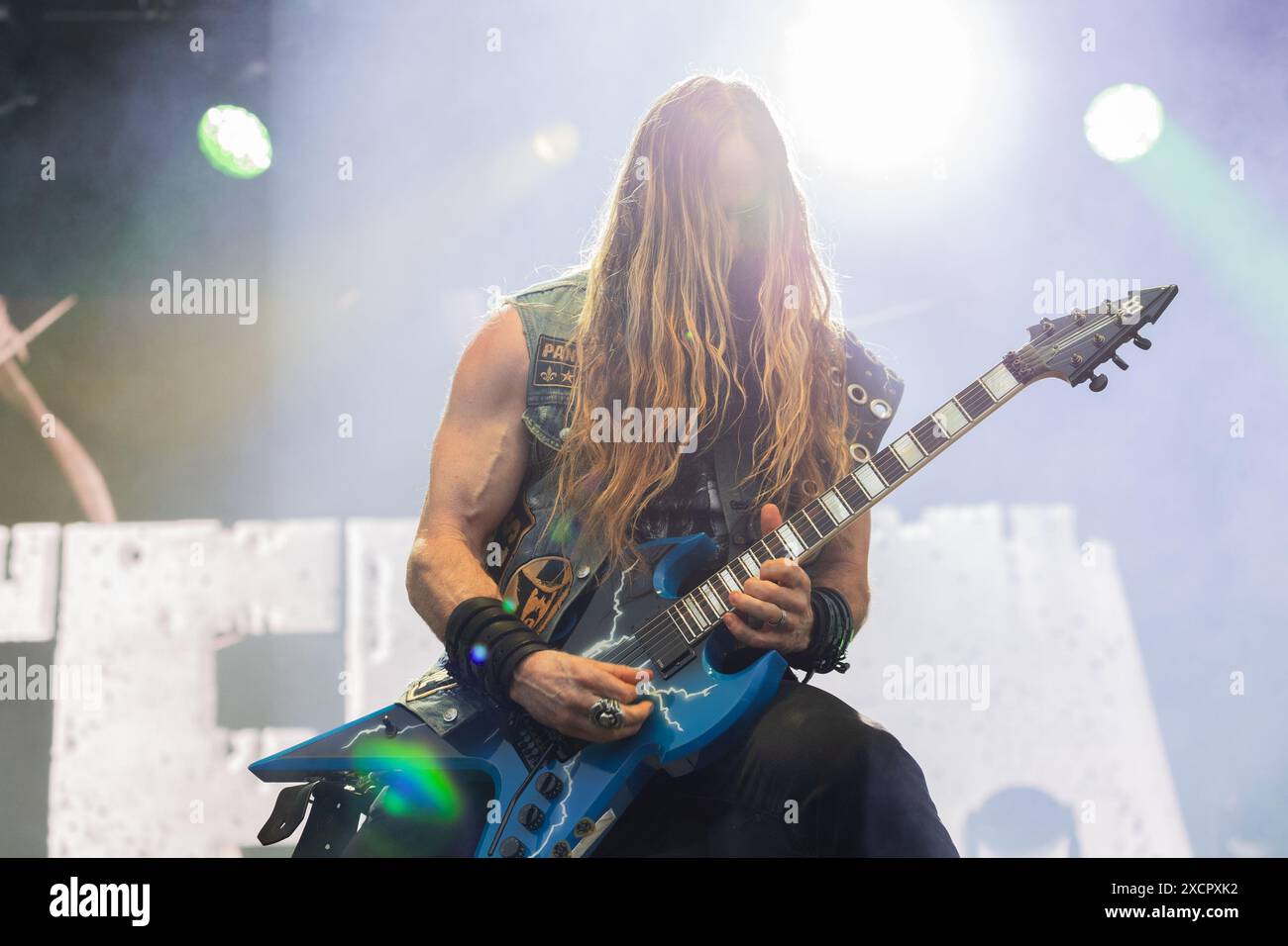 Leicestershire, UK. Saturday June 15, 2024. Zakk Wylde of Pantera ...
