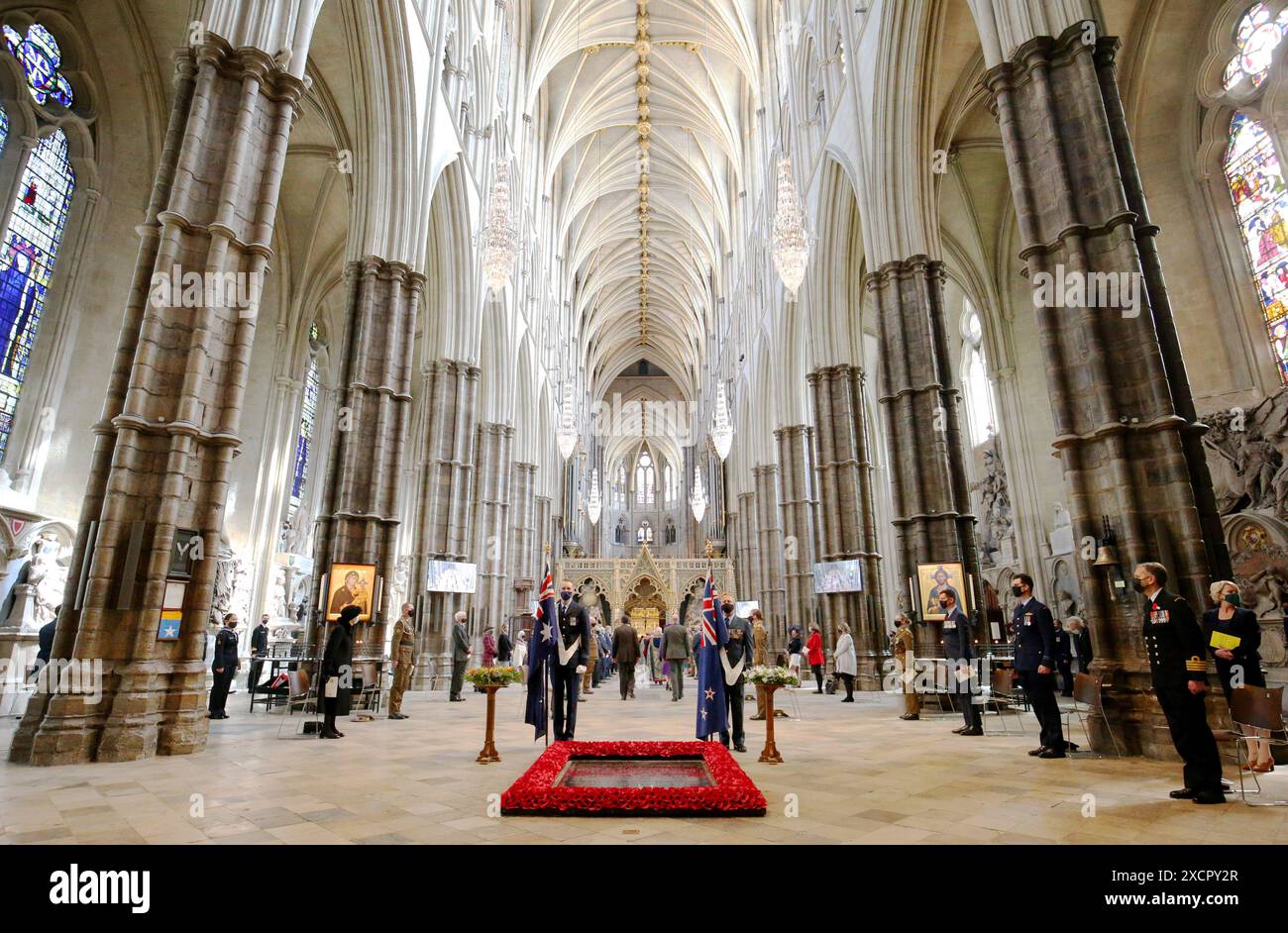 File photo dated 25/04/21 of members of the armed forces of Australia ...