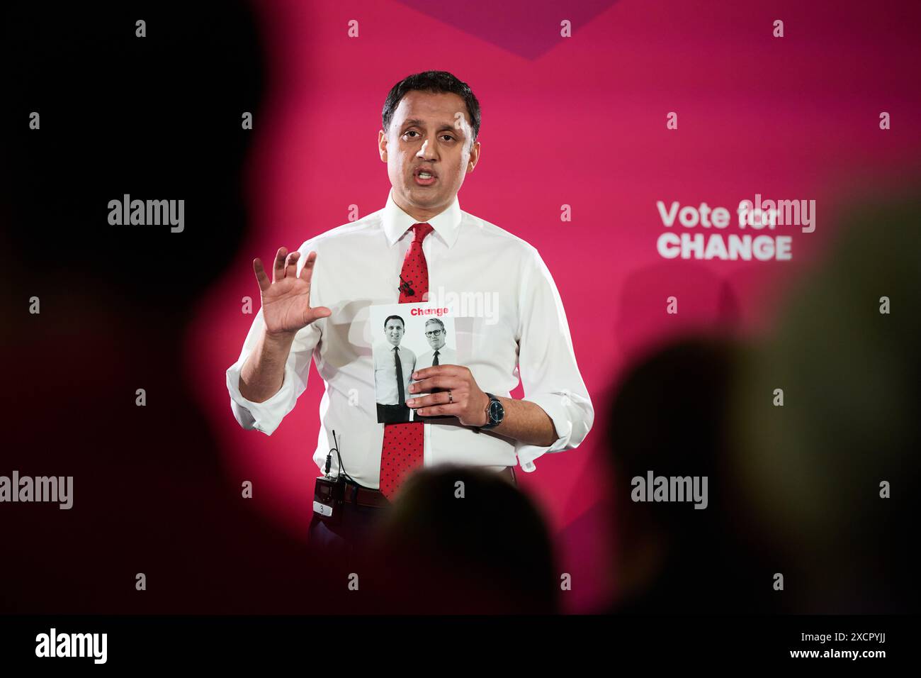 Edinburgh Scotland, UK 18 June 2024. Scottish Labour leader Anas Sarwar ...