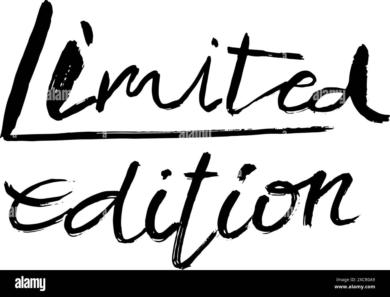 Limited Edition Modern Lettering Design Stock Vector Image & Art - Alamy