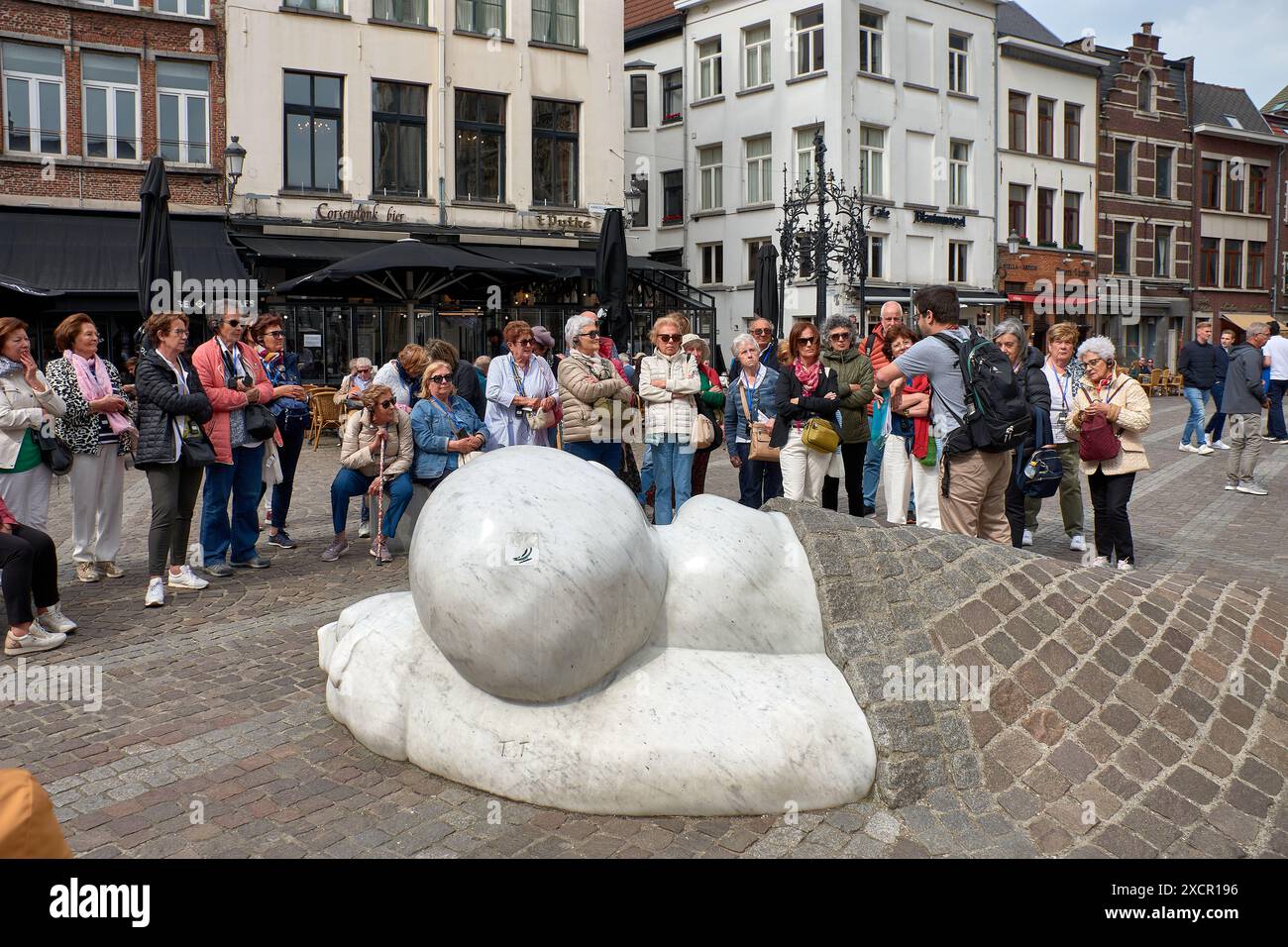 Antwerp,Belgium;June,07,2024; Statue of Nello and Patrasche from the ...