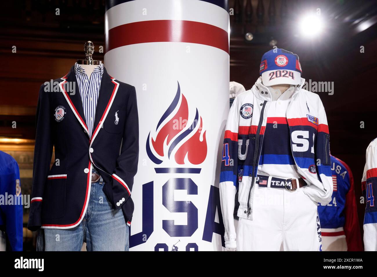 The Team USA Paris Olympics opening, left, and closing ceremony ...