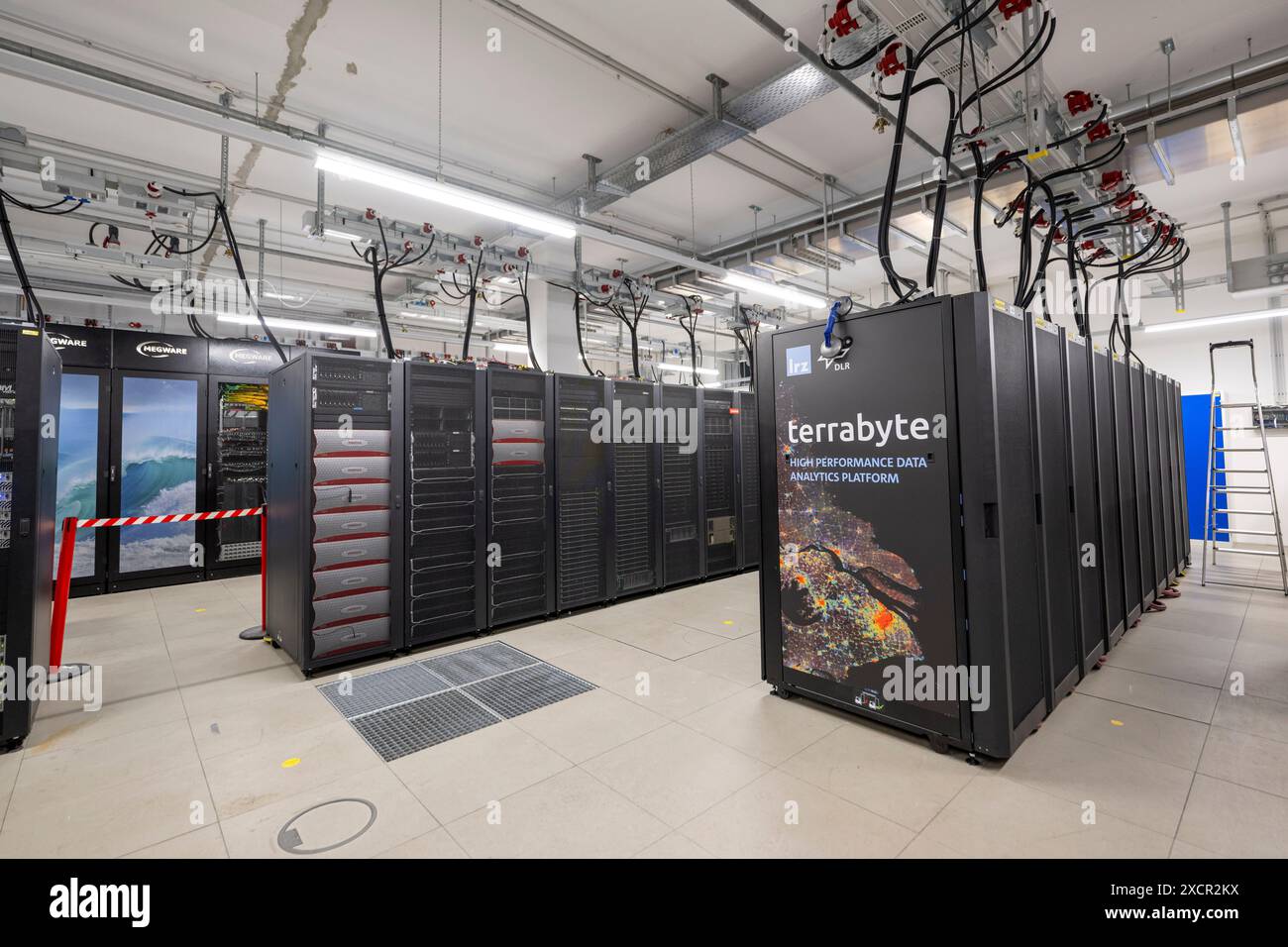 18 June 2024, Bavaria, Garching: View of the computer room at the ...