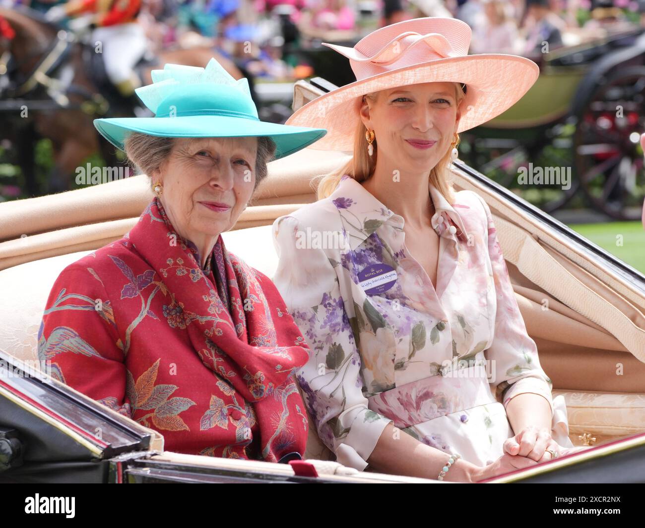The Princess Royal and Lady Gabriella Kingston arrive on day one of ...