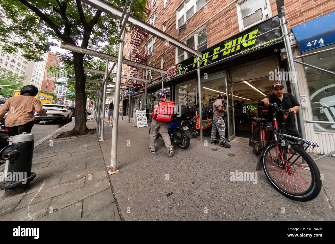 A busy Fly E-Bike store in Greenwich Village in New York on Thursday, June 6, 2024. The Flushing ...