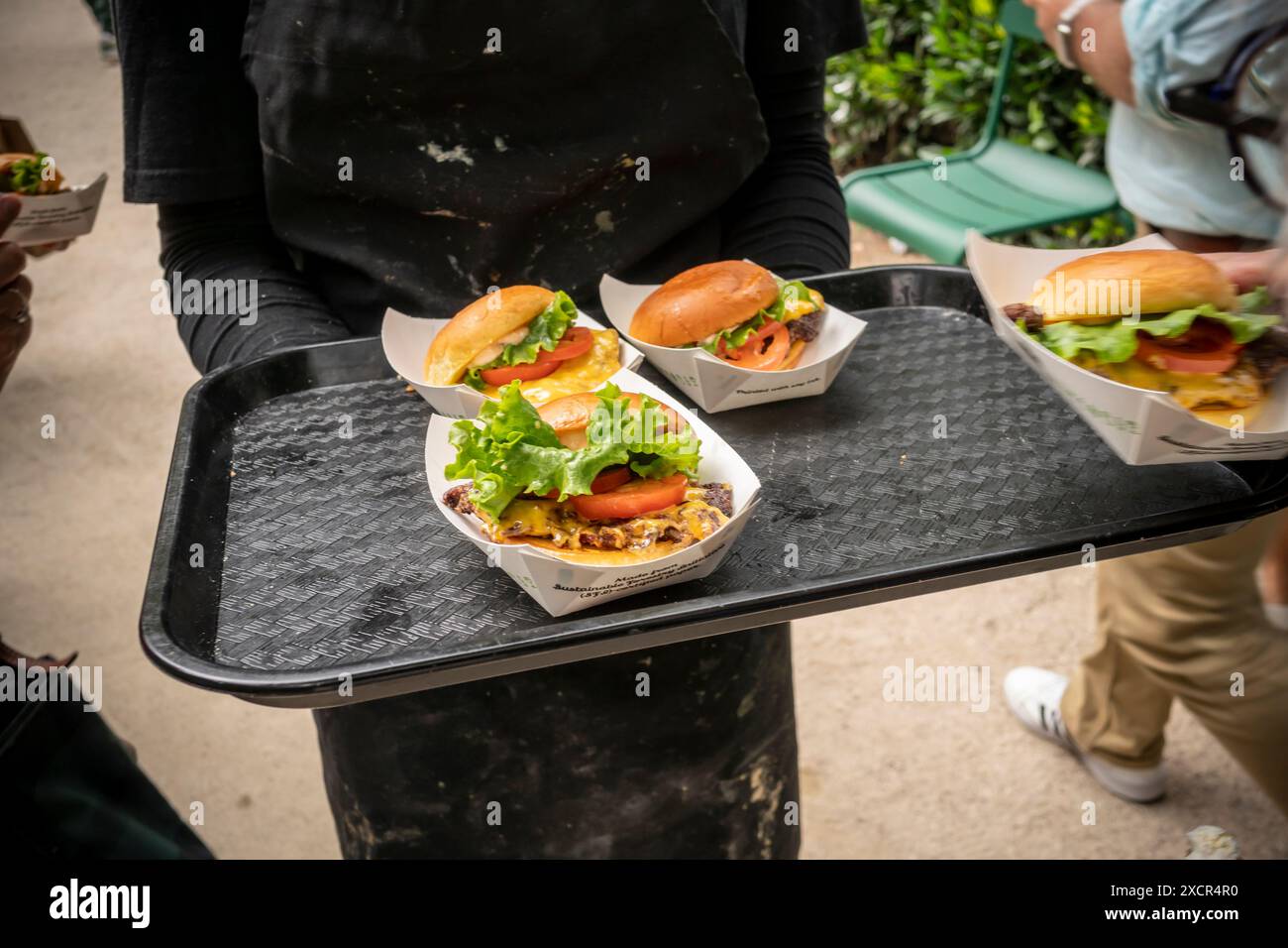 Sliders in Madison Square Park in New York on Tuesday, June 11, 2024 ...