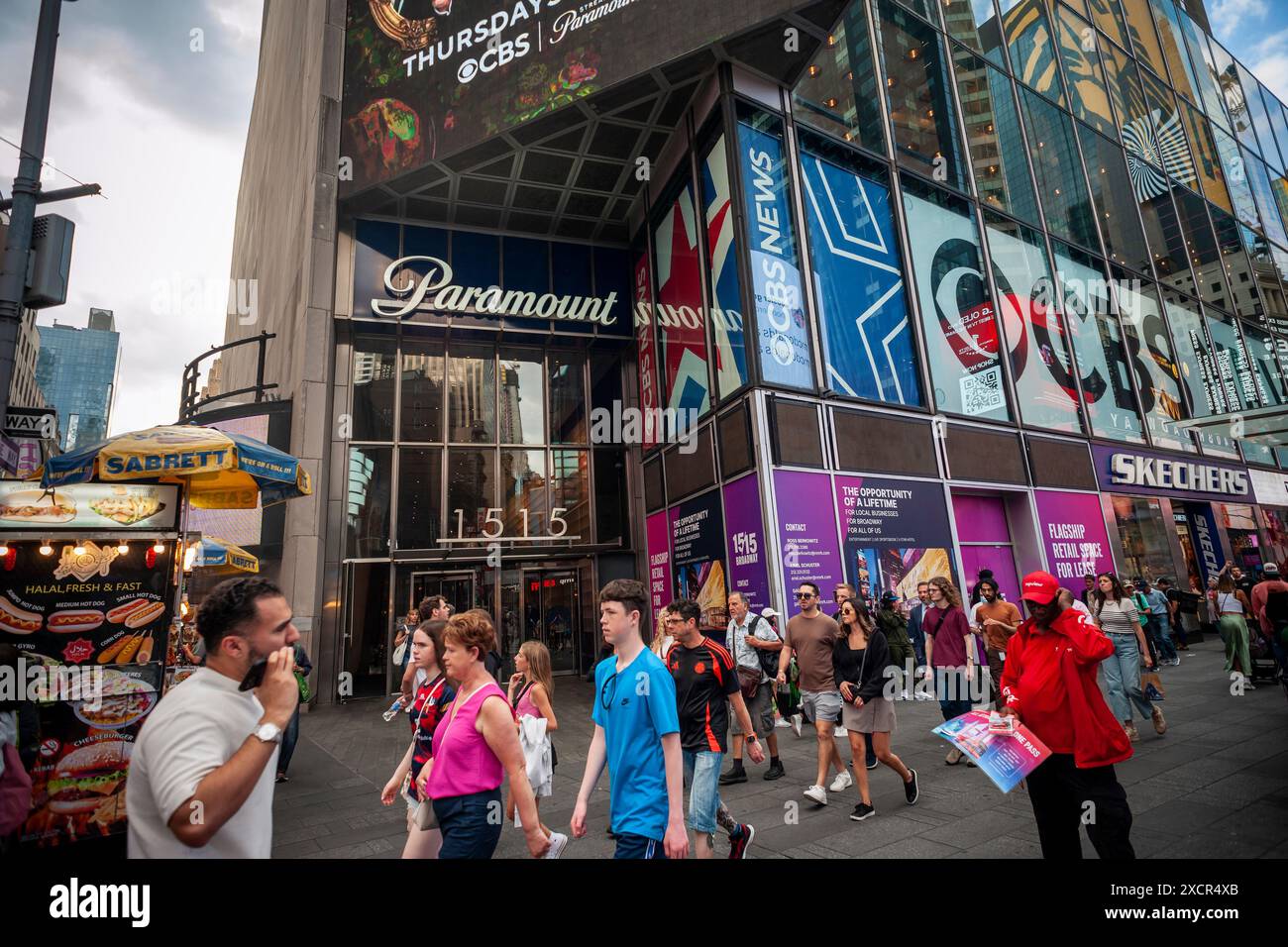 The Paramount headquarters in Times Square in New York on Wednesday ...