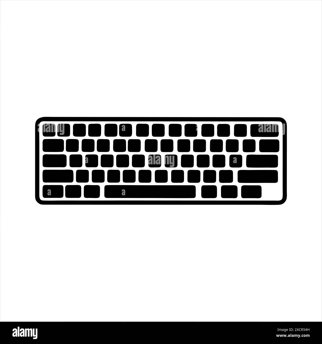 Simple Keyboard Vector with Minimalist and modern design Stock Vector ...