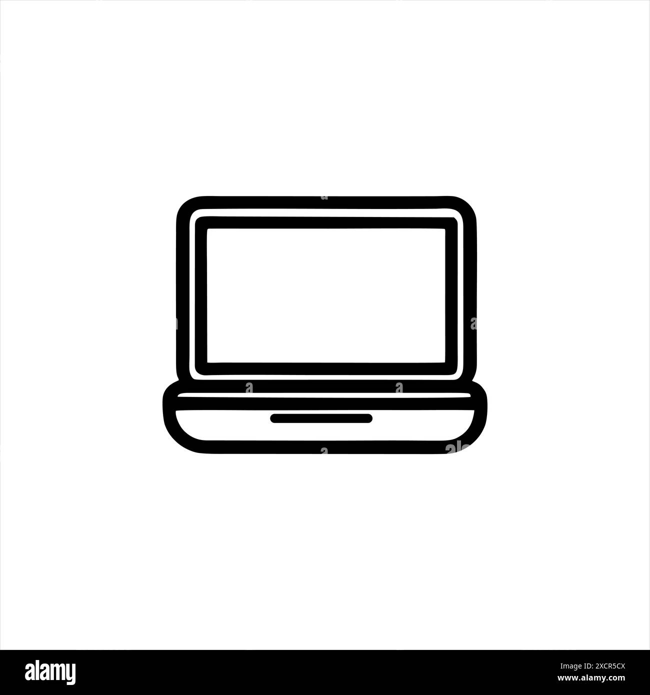 Simple Laptop Vector with Minimalist and modern design Stock Vector ...