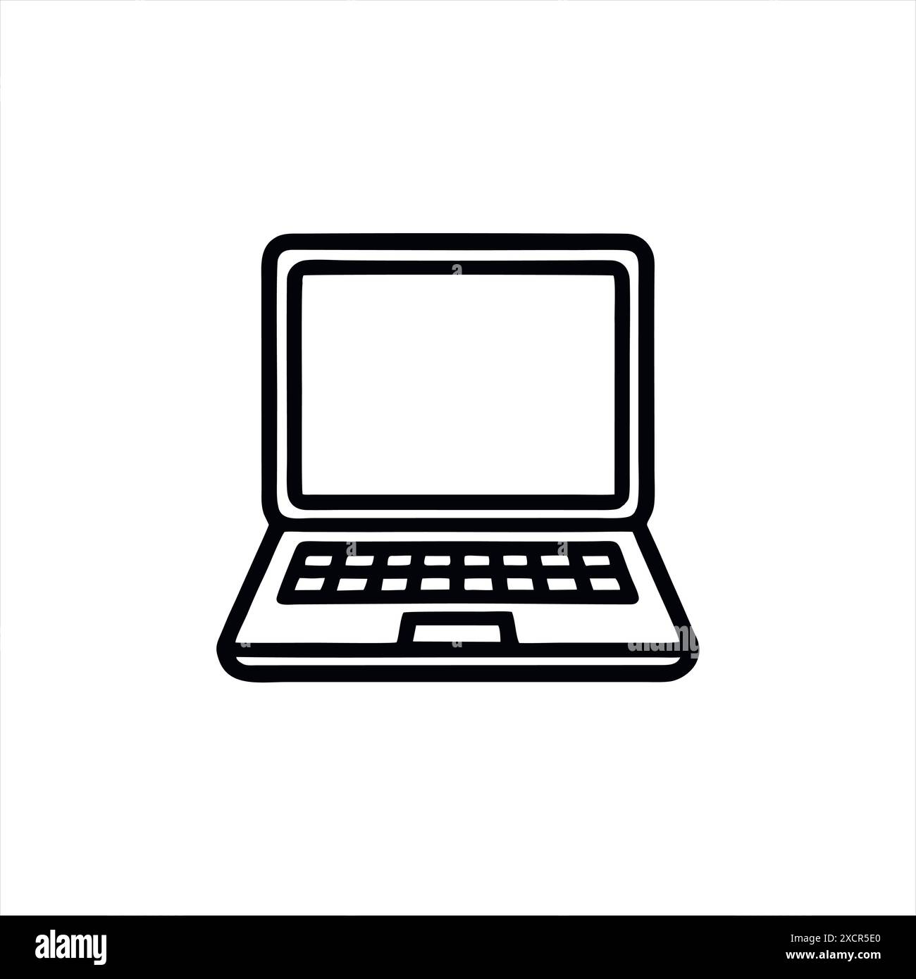 Simple Laptop Vector with Minimalist and modern design Stock Vector ...