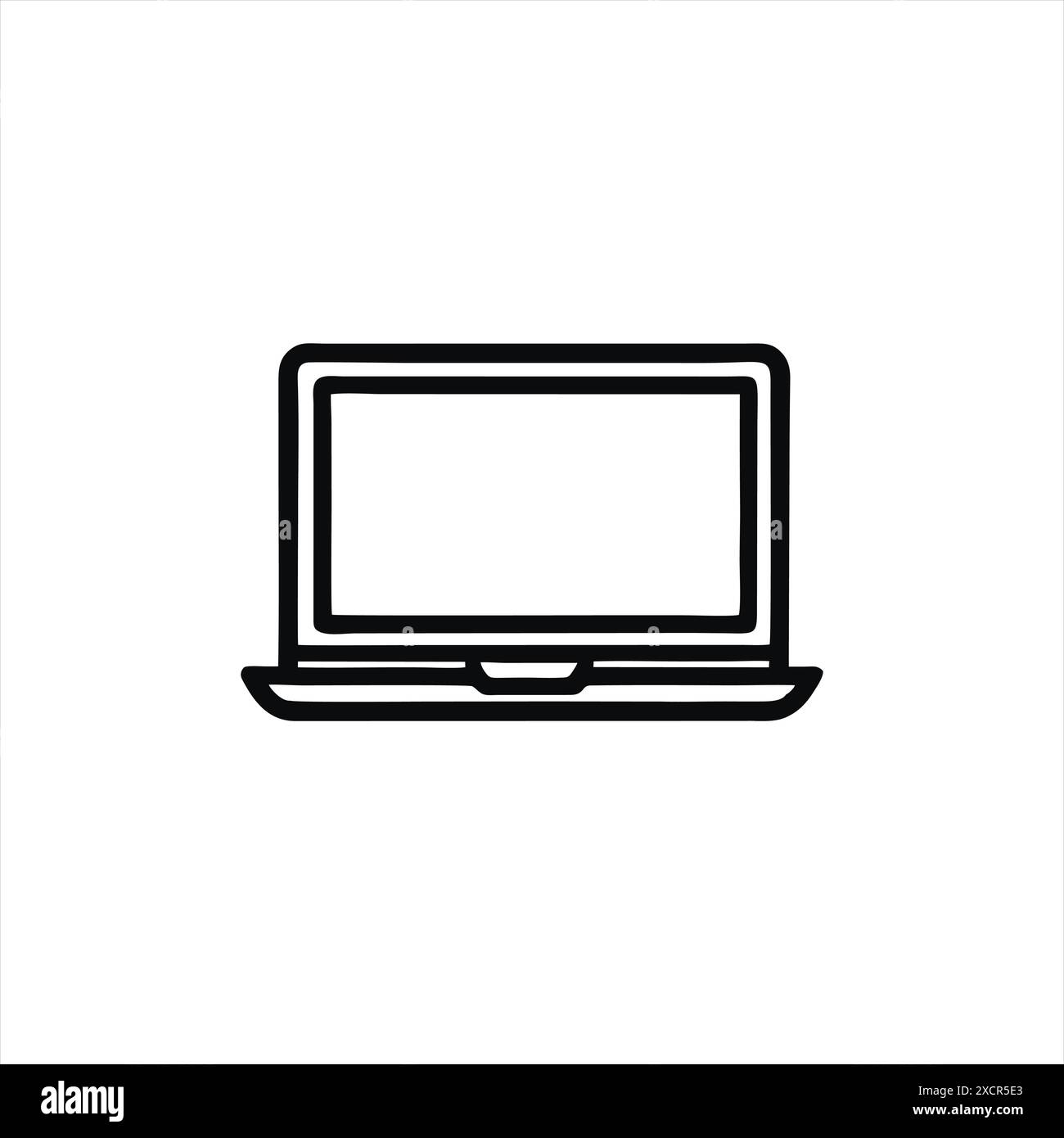 Simple Laptop Vector with Minimalist and modern design Stock Vector ...