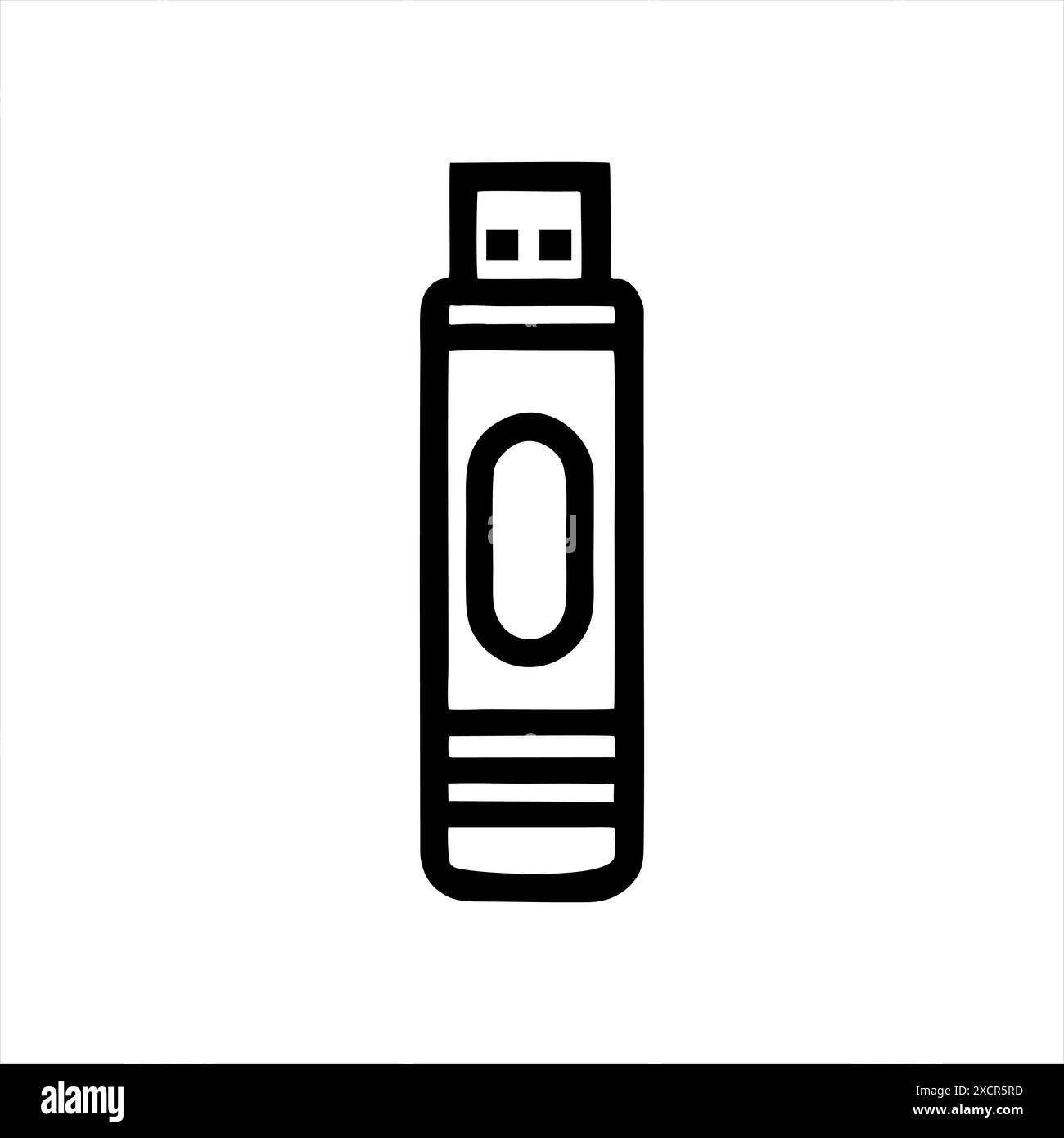 Simple USB Flash Disk Vector with Minimalist and modern design Stock ...