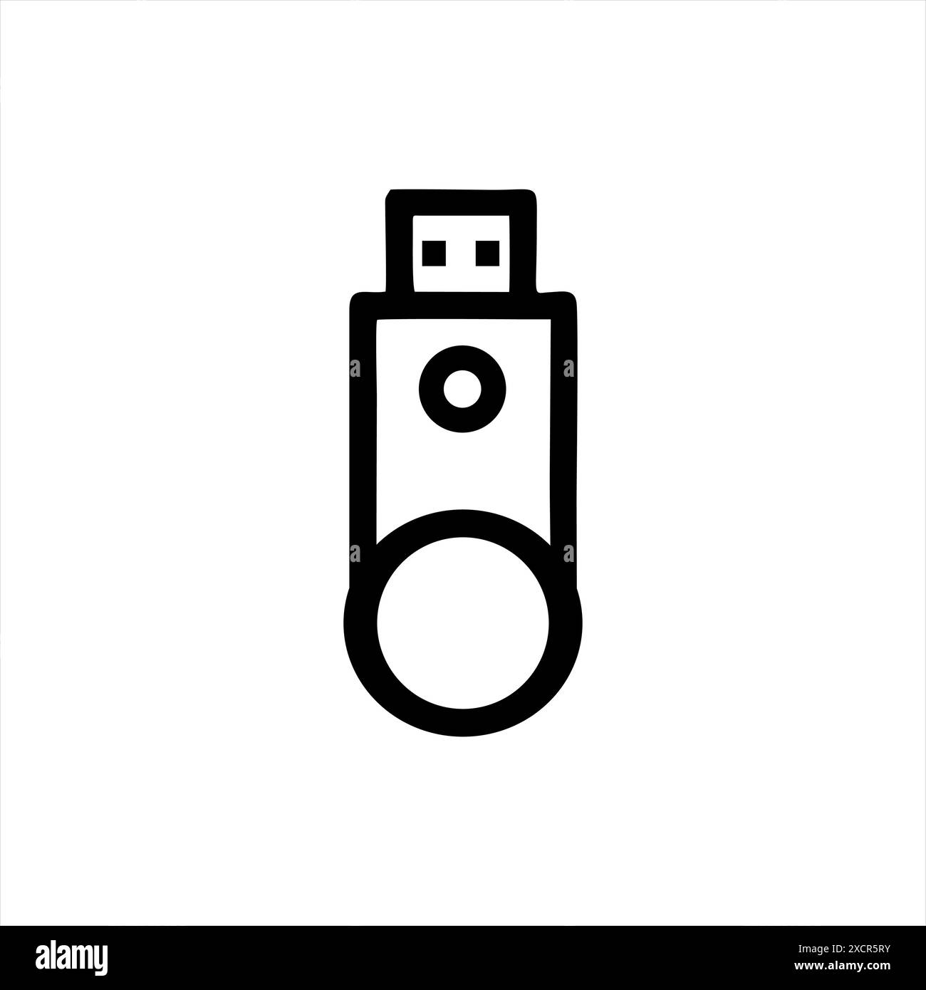 Simple USB Flash Disk Vector with Minimalist and modern design Stock ...