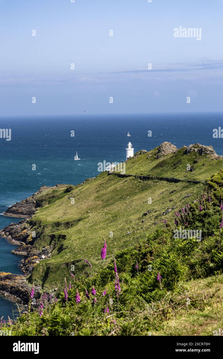 start point light house trinity house exposed peninsular Stock Photo ...