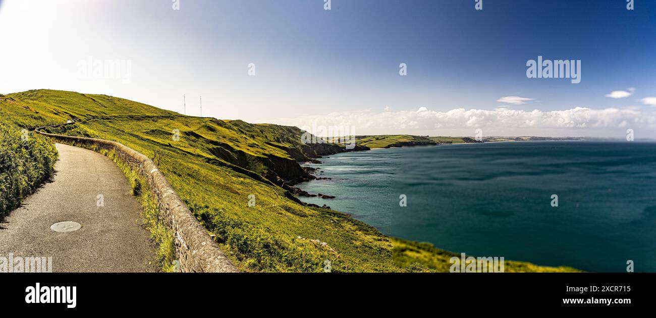 start point looking north towards hall sands the lost village Stock ...