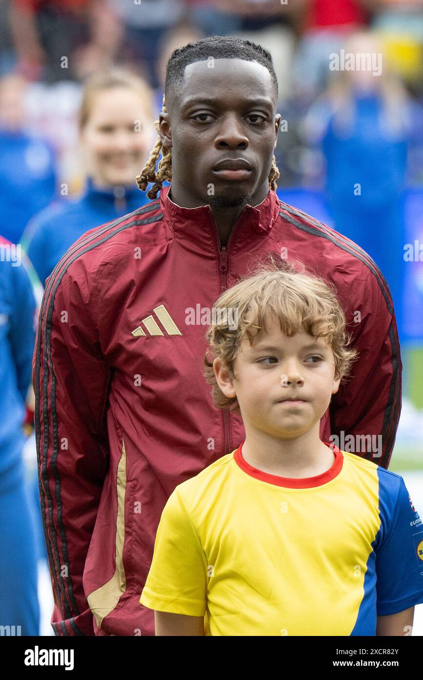 Jeremy Doku (22) of Belgium pictured during a soccer game between the ...