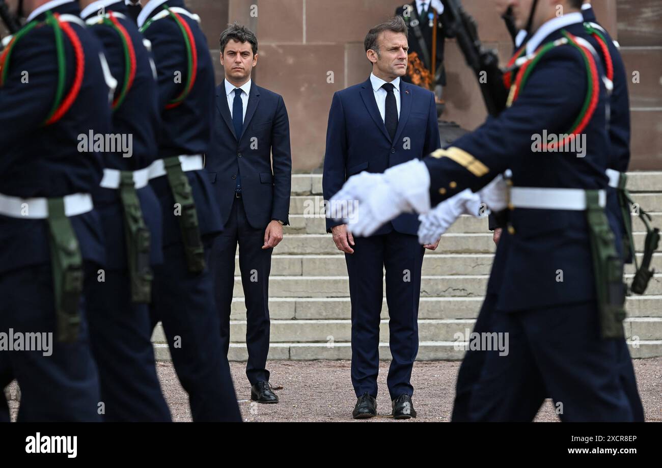 French President Emmanuel Macron and French Prime Minister Gabriel ...