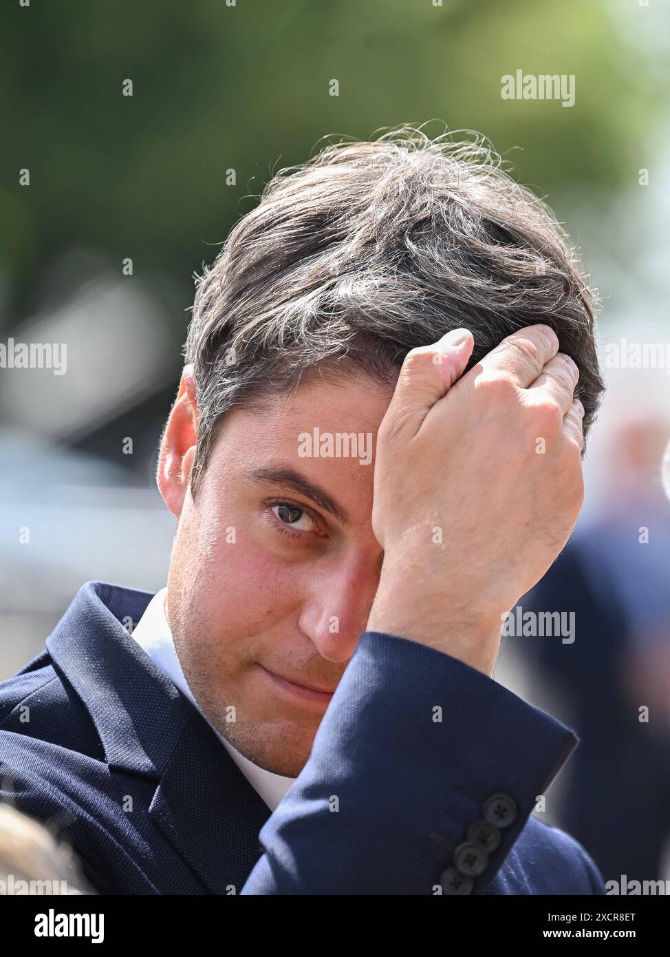 French pm Gabriel Attal during a ceremony marking the 84th anniversary ...