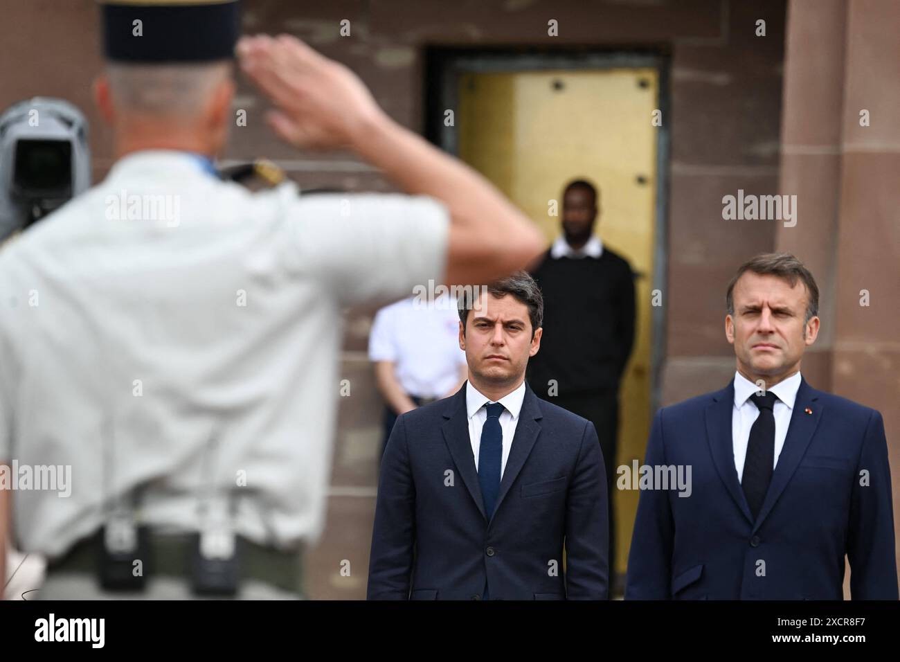 French President Emmanuel Macron and French Prime Minister Gabriel ...