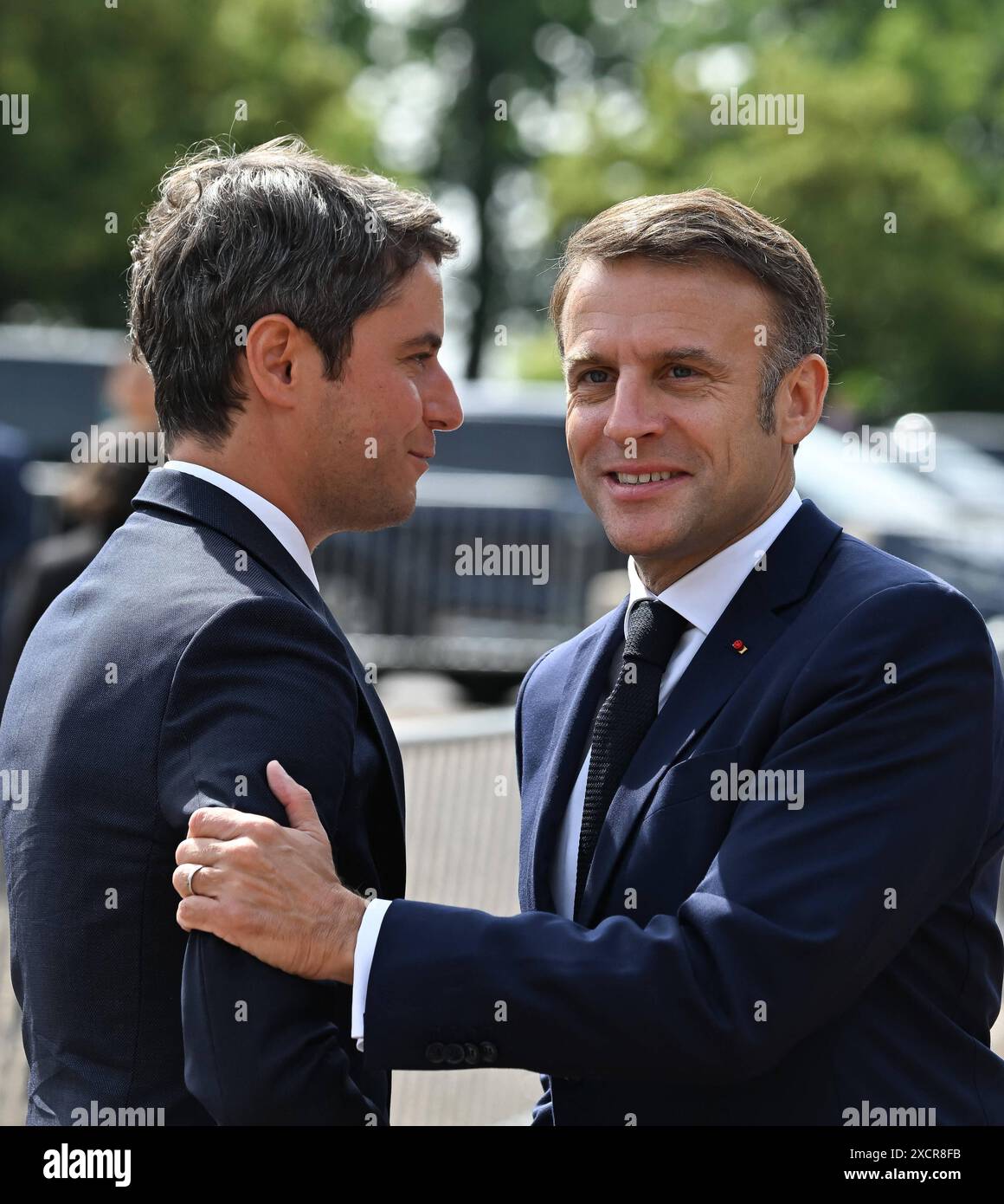 French President Emmanuel Macron and French Prime Minister Gabriel ...