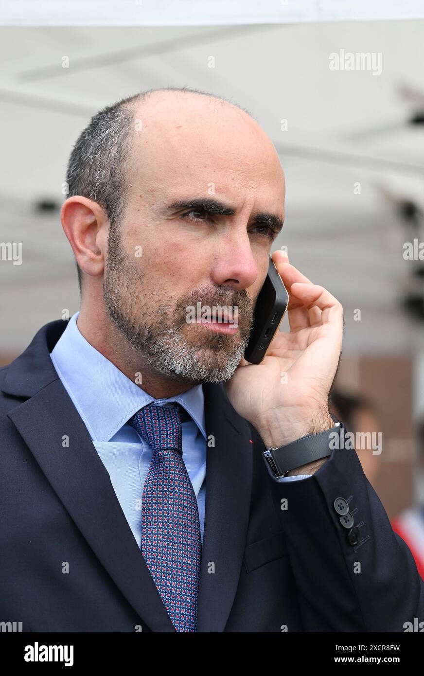 Suresnes, France. 18th June, 2024. Nicolas Lerner during a ceremony ...