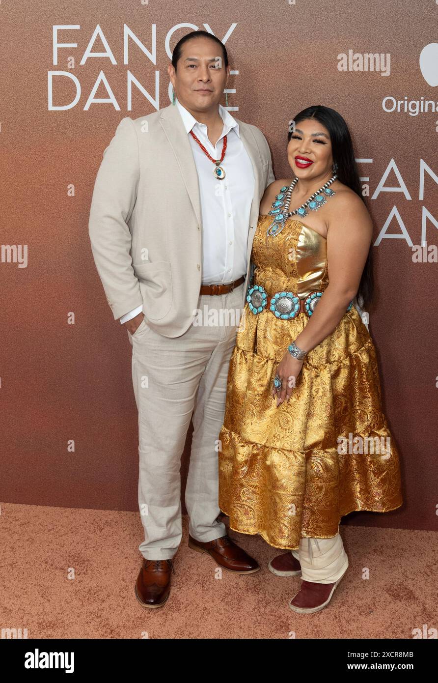 Ryan Begay (L) attends premiere of 'Fancy Dance' by Apple Original Film ...