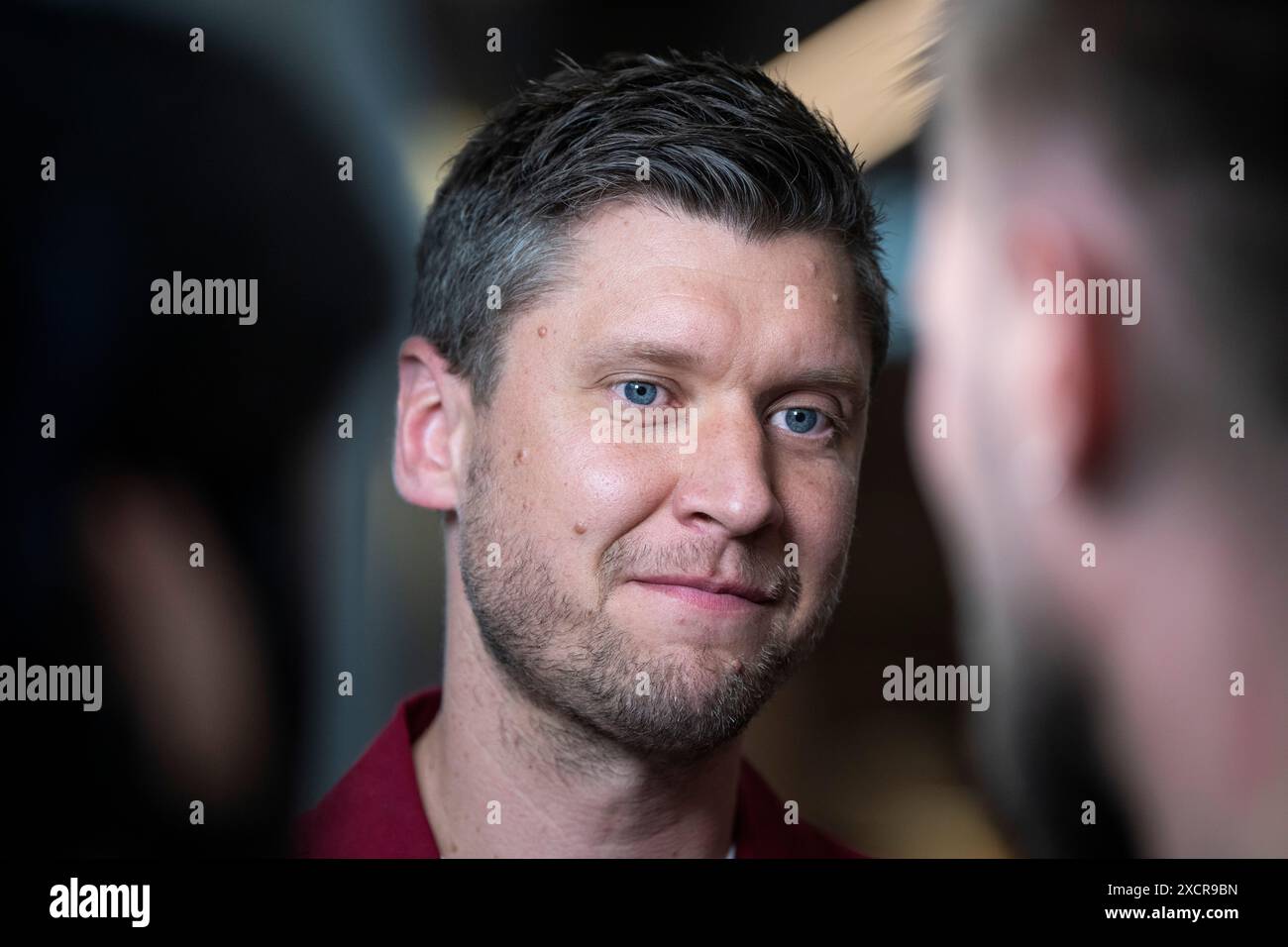 Aarhus, Denmark. 18th June, 2024. Olympic athlets handball player ...