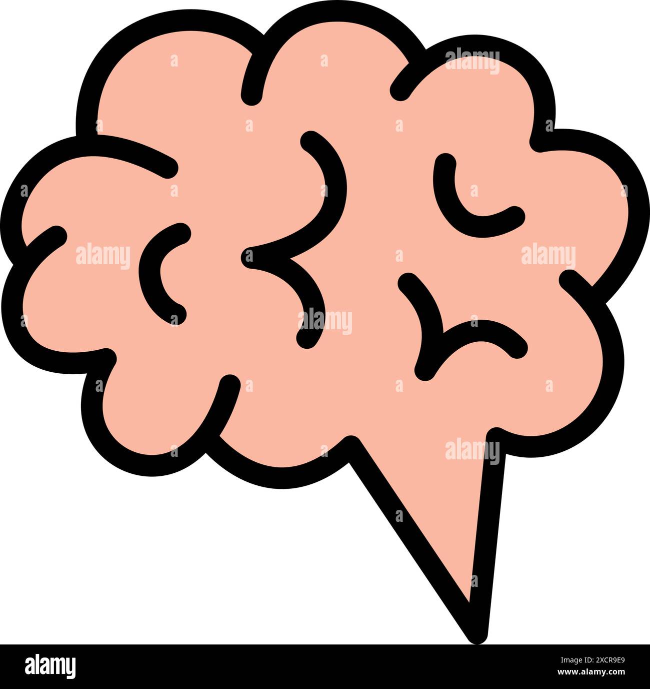 Science anatomy scan human brain Stock Vector Images - Alamy