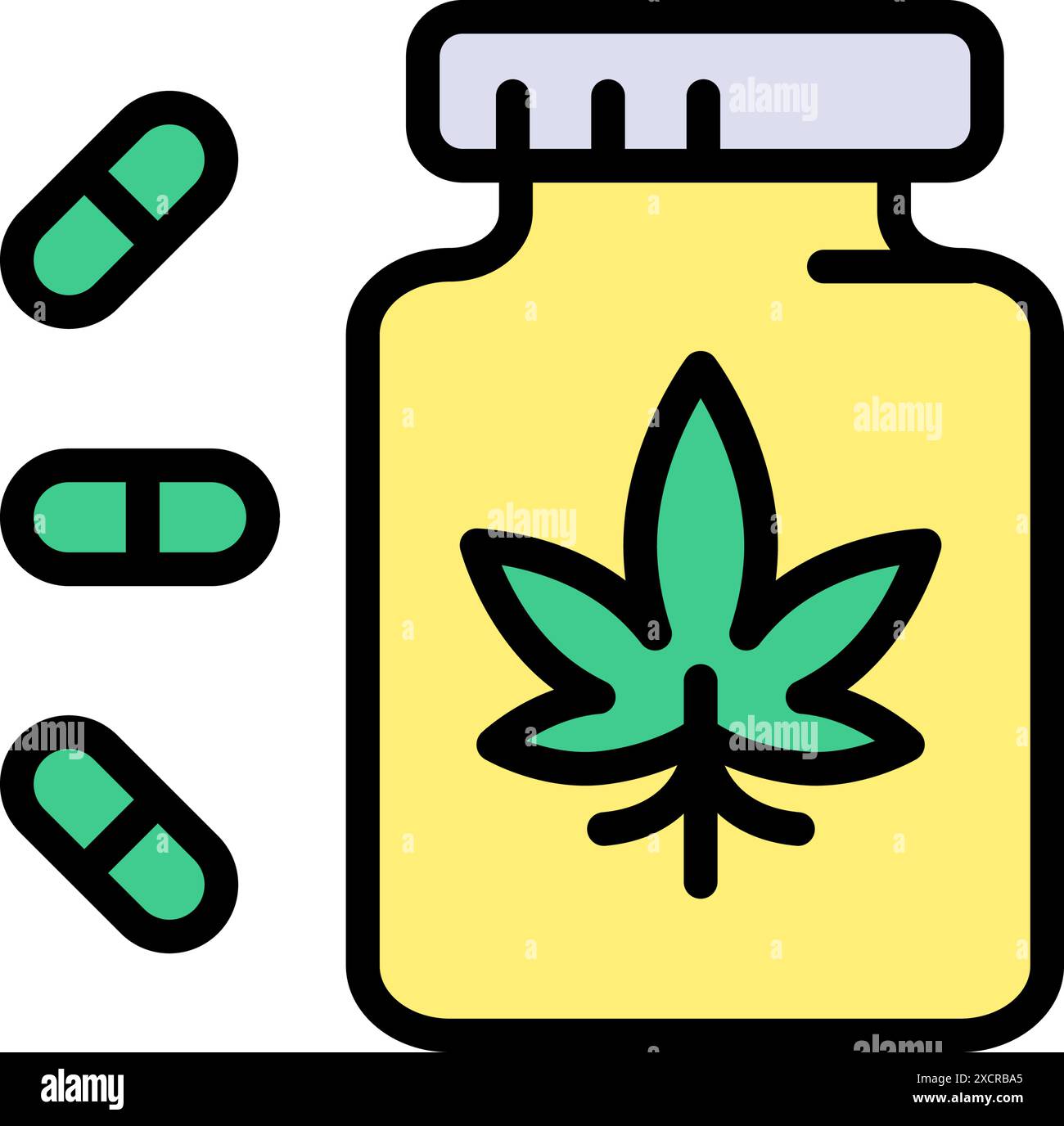 Cannabis extract essential oil Stock Vector Images - Alamy