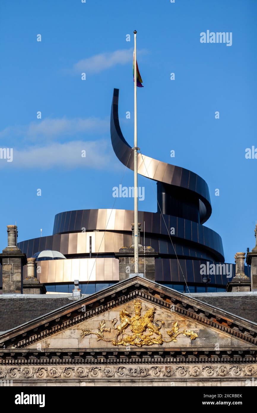 Modern and Old The Golden Spiral of the W Hotel behind the Crest on ...