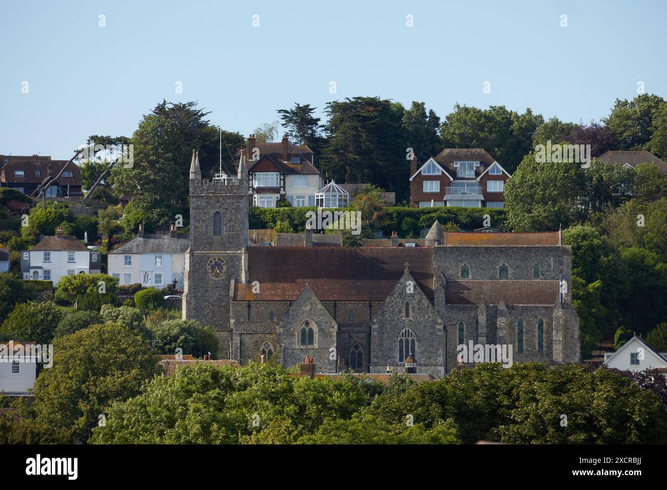 The 11th Century Church of Saint Leonard's, Hythe, Kent, UK. Showing ...