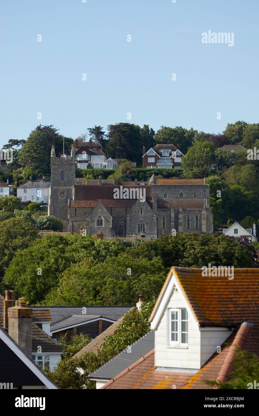 The 11th Century Church of Saint Leonard's, Hythe, Kent, UK. Showing ...