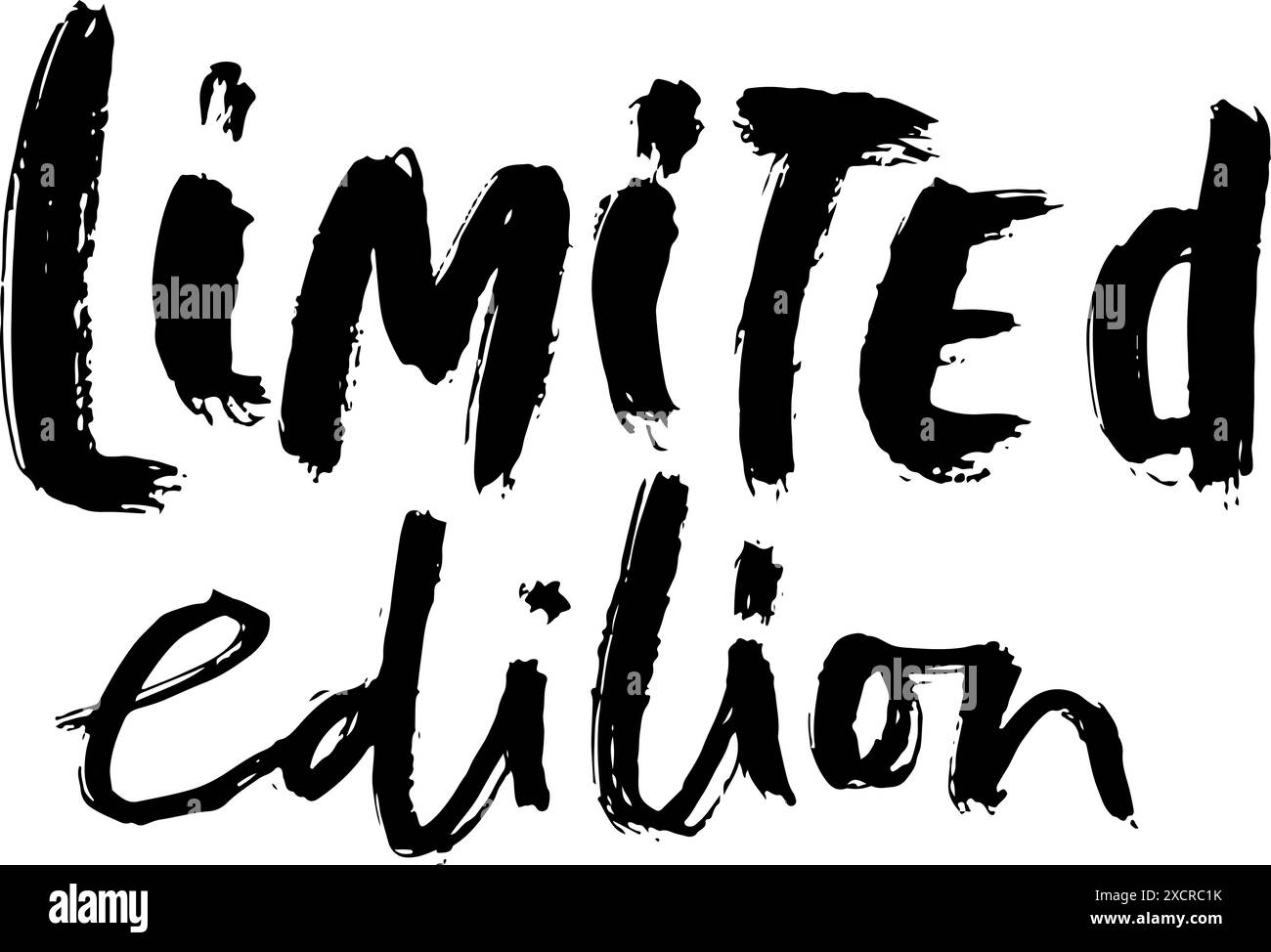 Limited Edition Modern Lettering Design Stock Vector Image & Art - Alamy