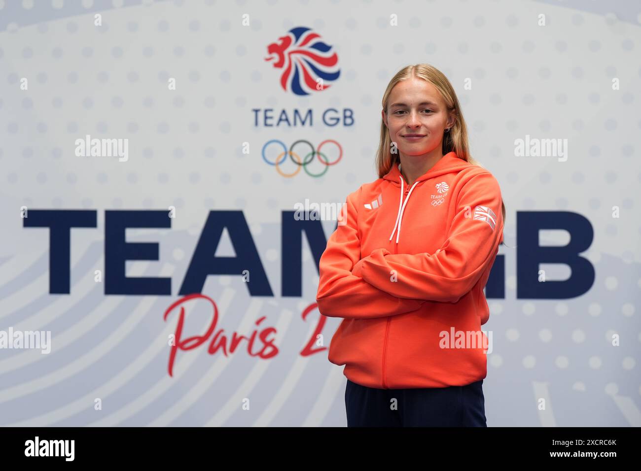 Lily Walker during a Team GB kitting out session for the Paris Olympics ...
