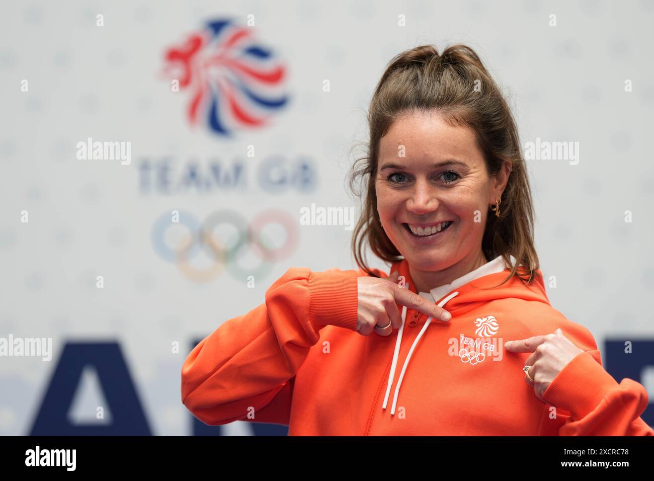 Laura Roper during a Team GB kitting out session for the Paris Olympics ...