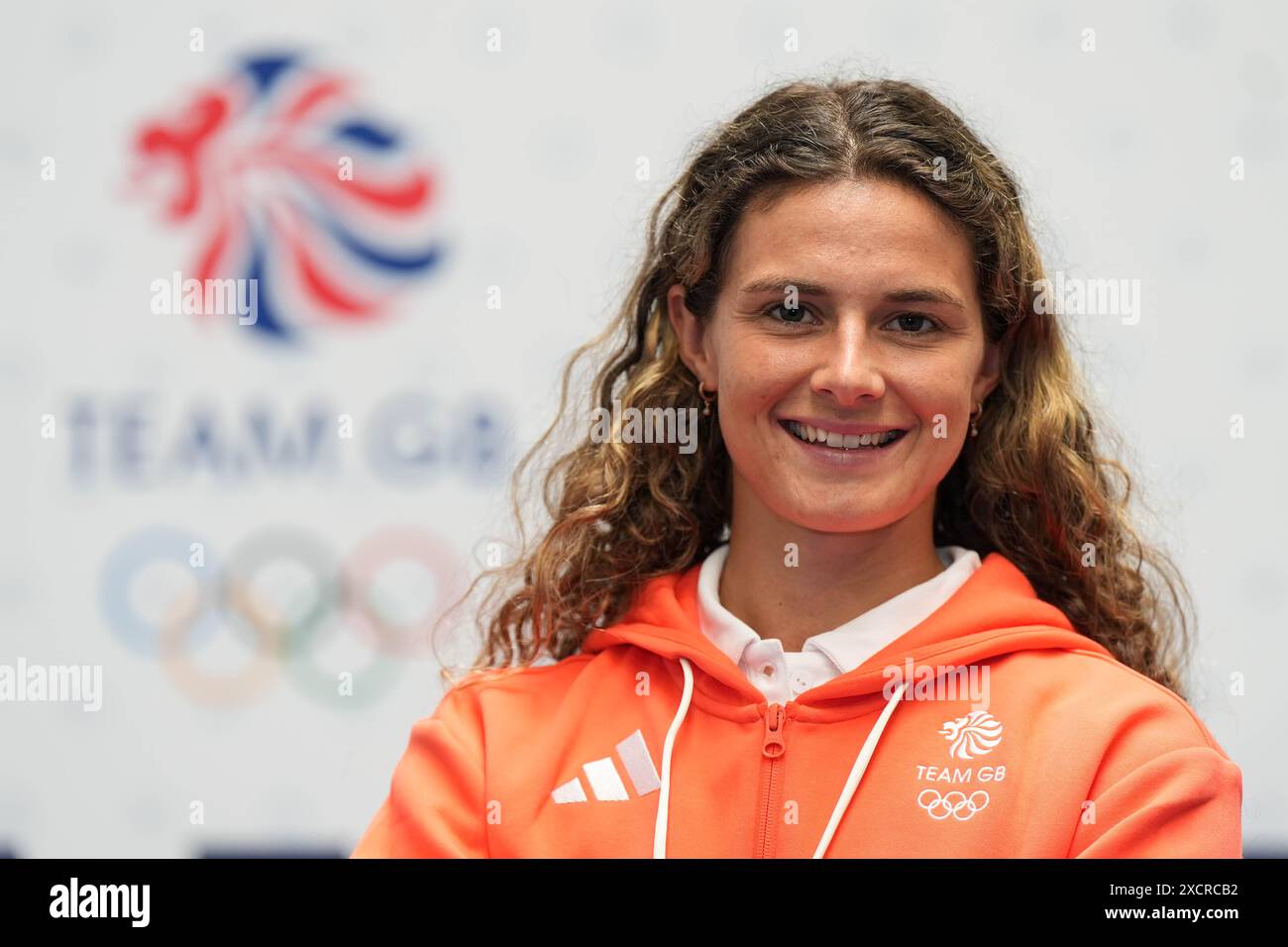 Flora Peel during a Team GB kitting out session for the Paris Olympics ...