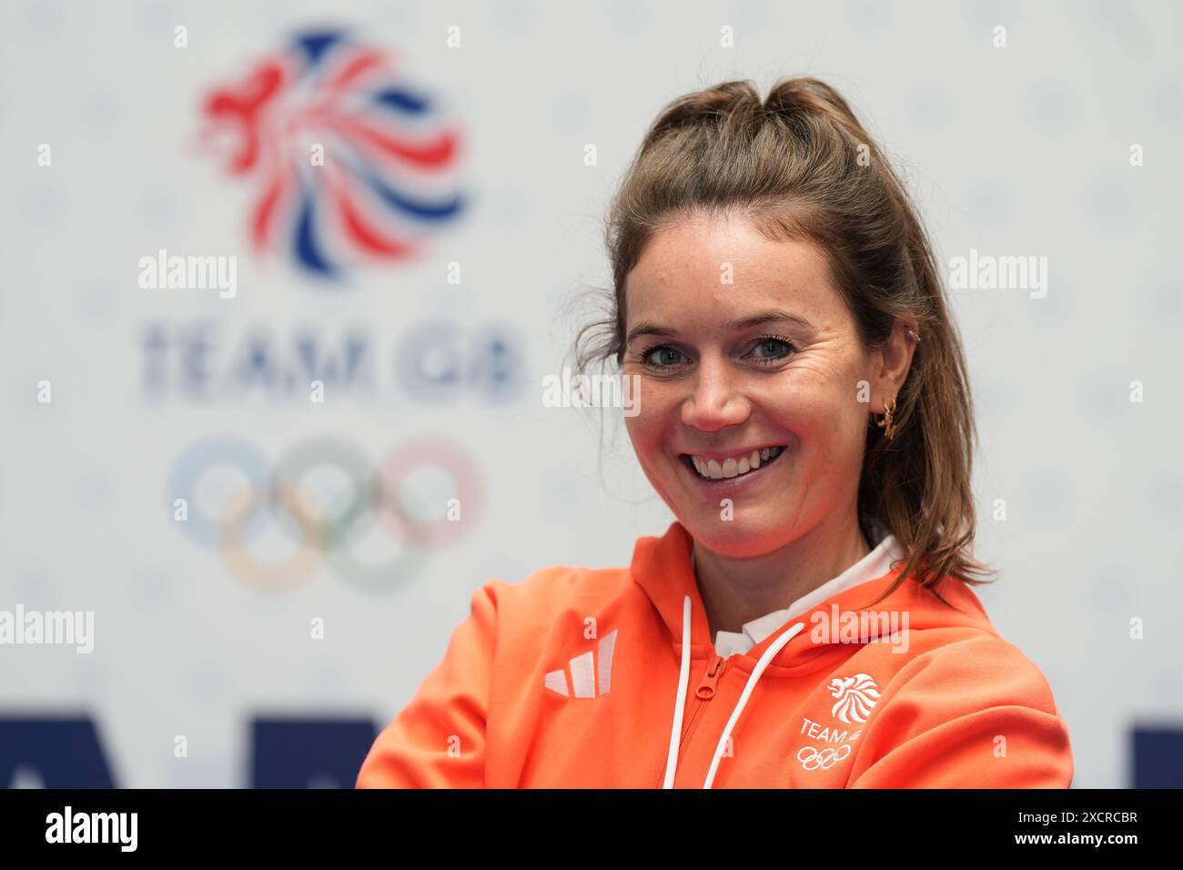 Laura Roper during a Team GB kitting out session for the Paris Olympics ...