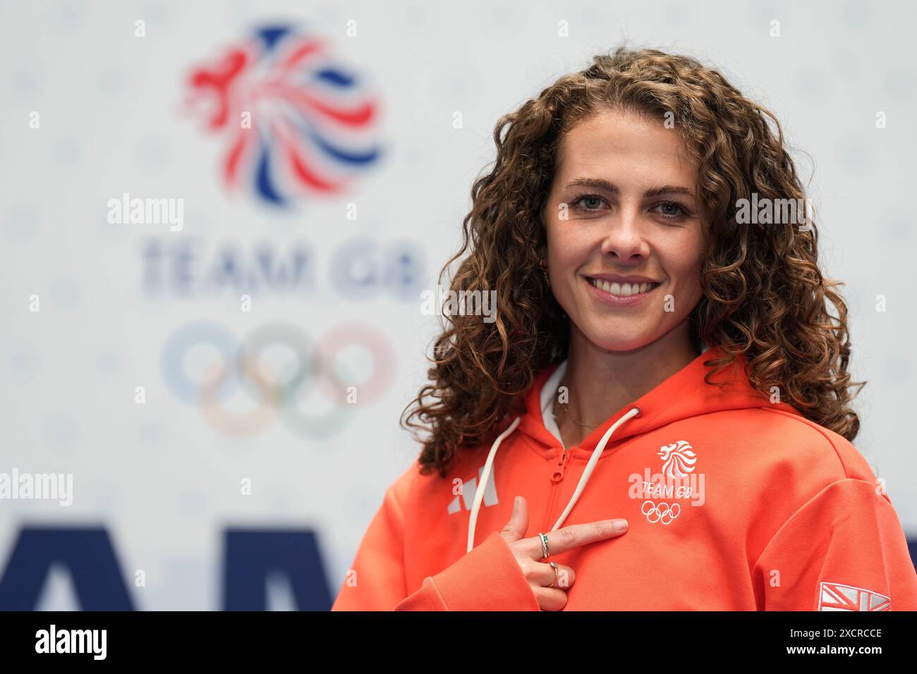 Anna Toman during a Team GB kitting out session for the Paris Olympics ...
