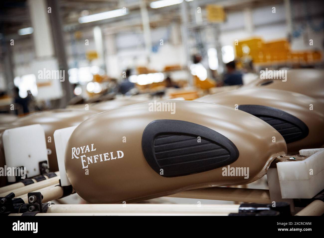 Reportage shot at the Royal Enfield Motorcycle Factory in Chennai ...