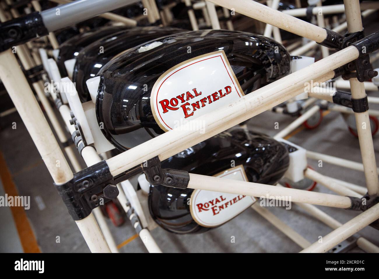 Reportage shot at the Royal Enfield Motorcycle Factory in Chennai ...